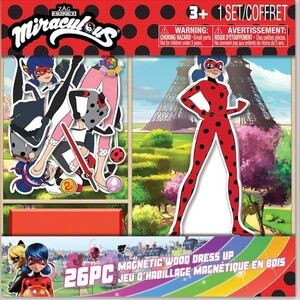 ZAG | Toys | New Miraculous Ladybugmagnetic 26 Colorful Pieces Wood ...